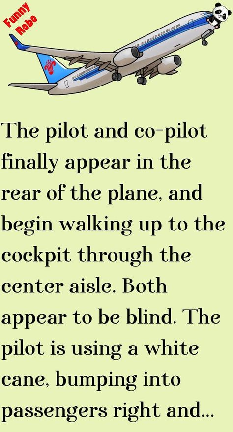 Humor: Passengers Panic When They Realize That The Pilots Are Blind ...