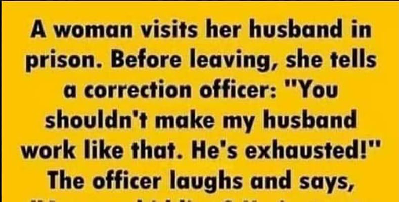 A woman visits her husband in prison - Funny Good Stories