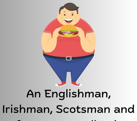 An Englishman, Irishman, Scotsman and a fat man are all going skydiving ...
