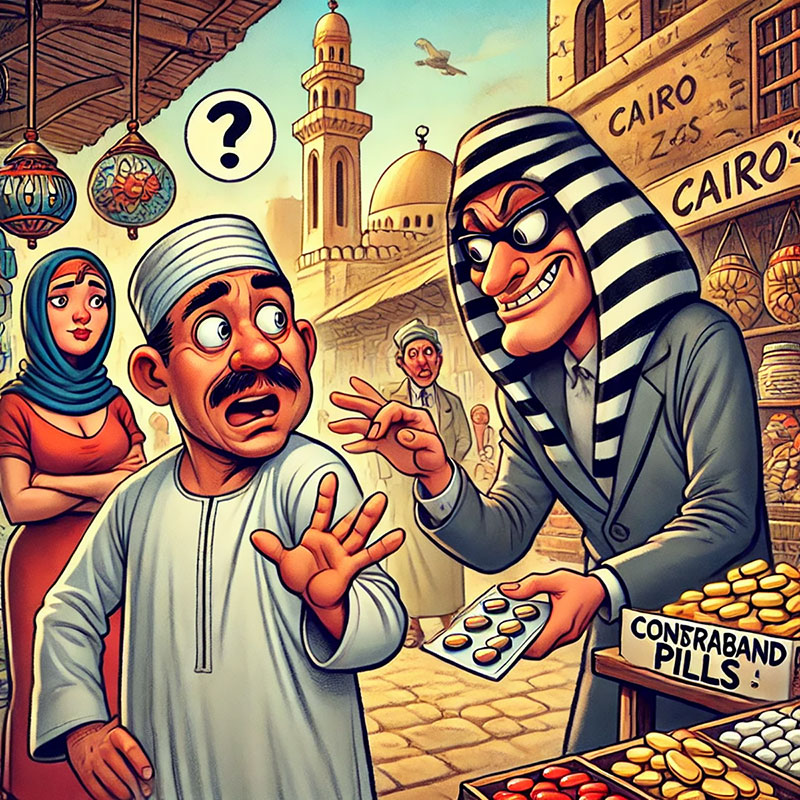 A stranger walks up to an Egyptian - Funny Good Stories