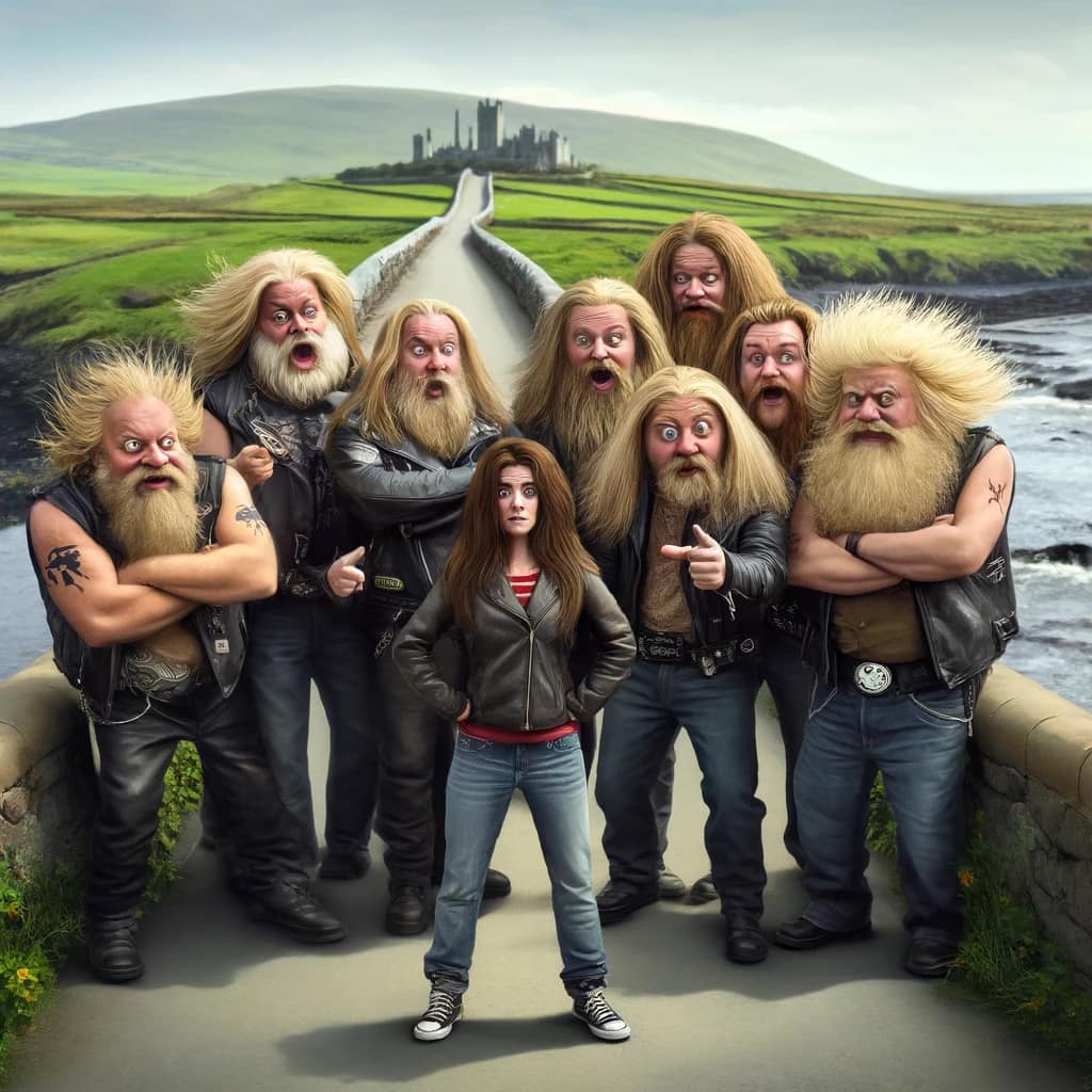 A tough looking group of hairy bikers - Funny Good Stories