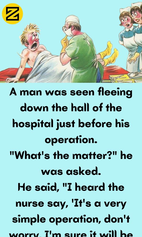 A man was seen fleeing down - Funny Good Stories