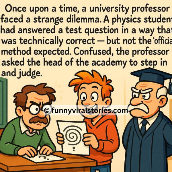 A university professor faced a strange dilemma - Funny Good Stories