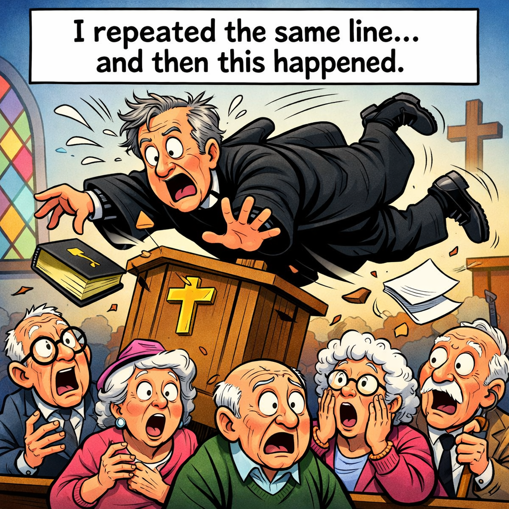The new preacher had just begun his sermon - Funny Good Stories