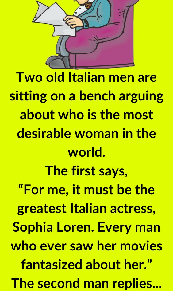 Two old Italian men are sitting on a bench arguing - Funny Good Stories