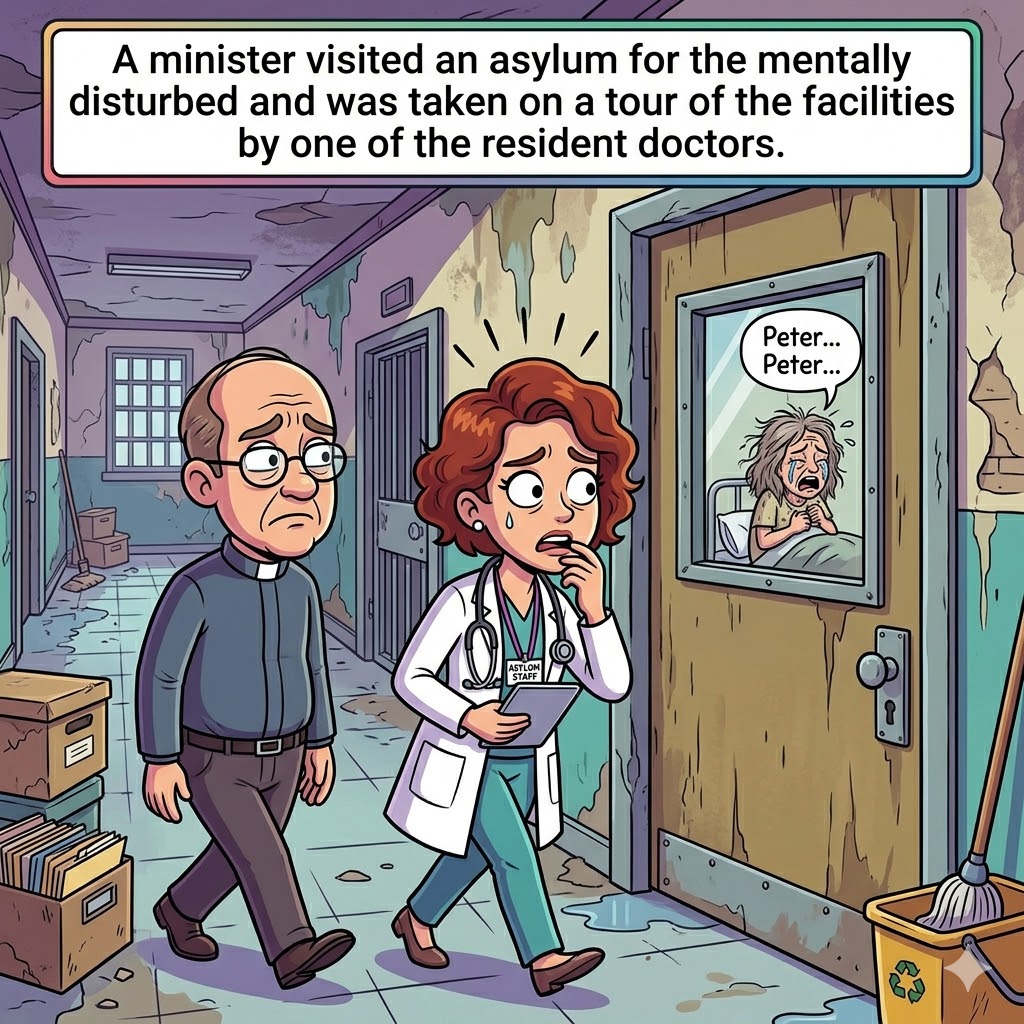 Video: A minister visited an asylum - Funny Good Stories