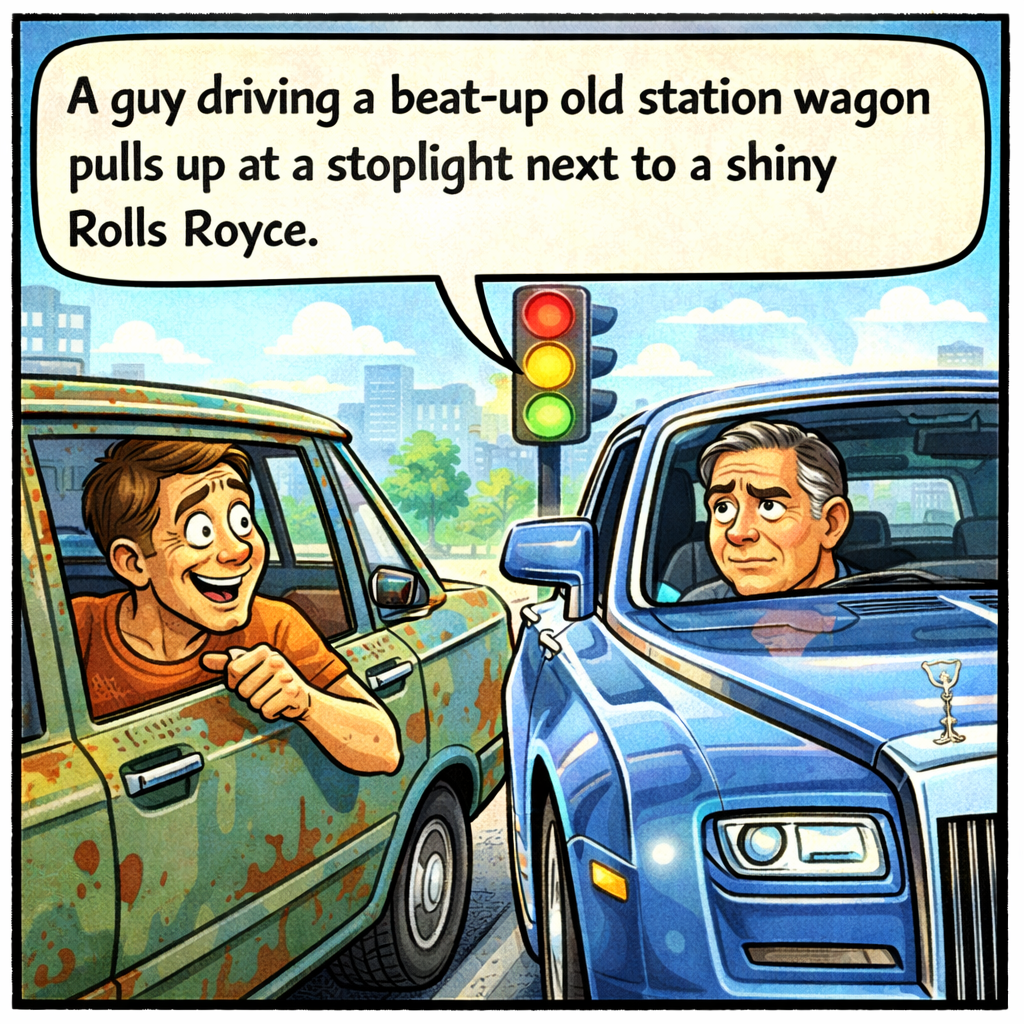 You got a phone in that Rolls? - Funny Good Stories